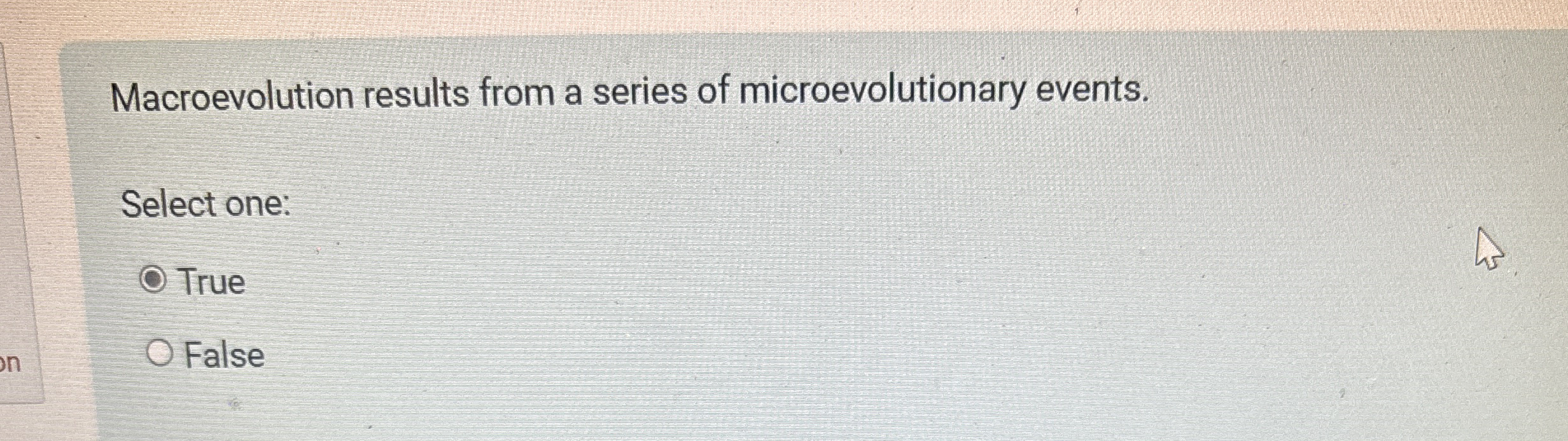 Solved Macroevolution results from a series of | Chegg.com