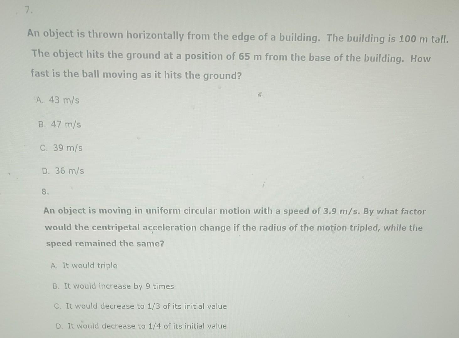 Solved Please answer questions 7 and 8. I know it's only | Chegg.com