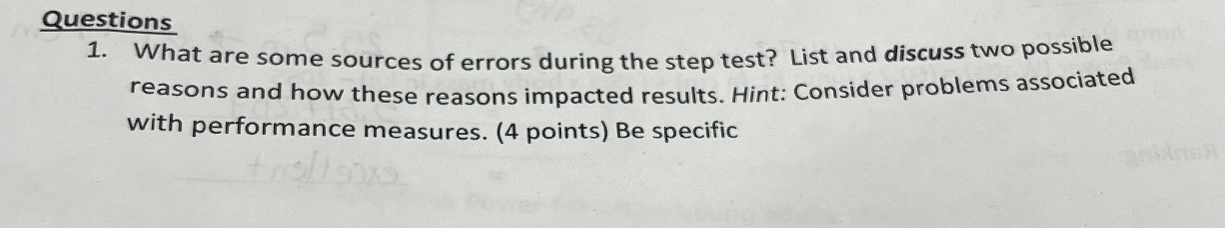 Solved QuestionsWhat are some sources of errors during the | Chegg.com