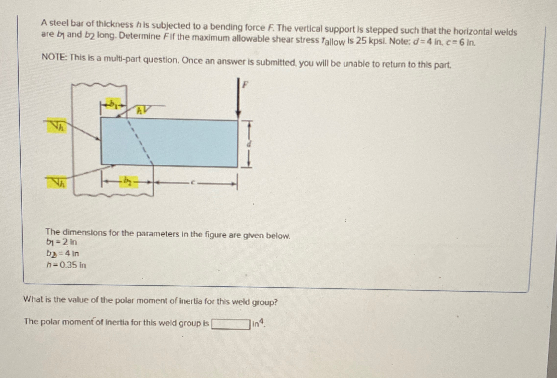 Solved A steel bar of thickness h ﻿is subjected to a bending | Chegg.com