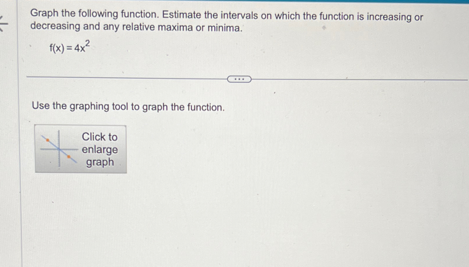 Solved Graph the following function. Estimate the intervals | Chegg.com