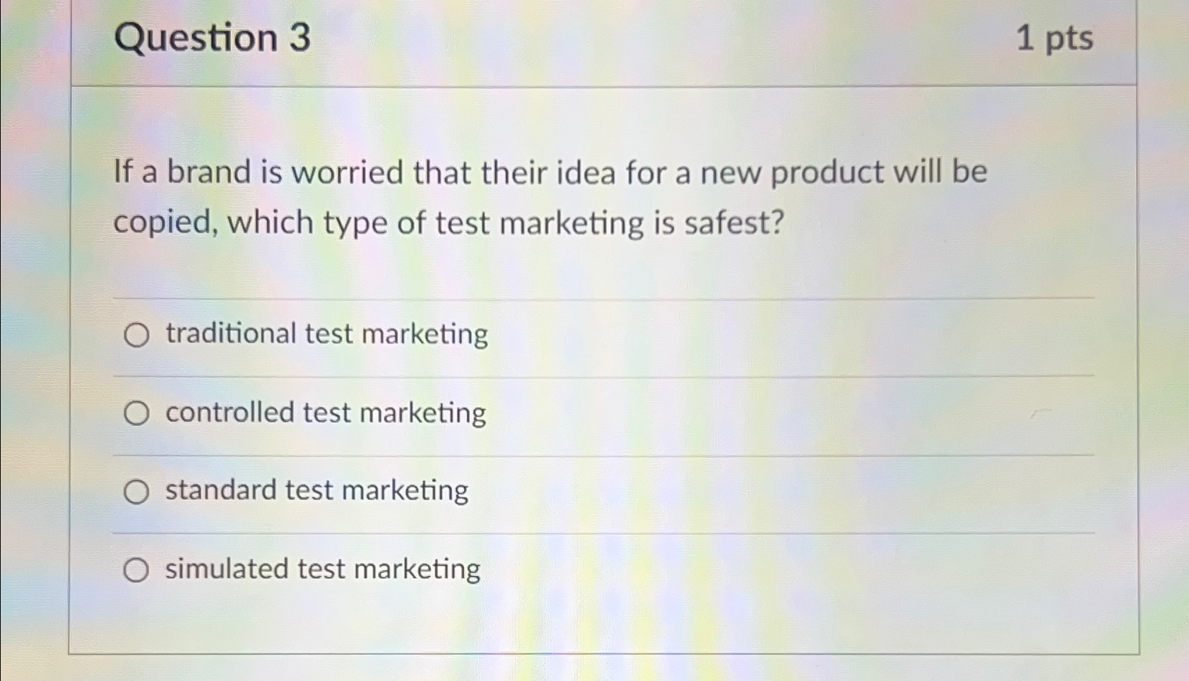 Solved Question 31 ﻿ptsIf a brand is worried that their idea | Chegg.com