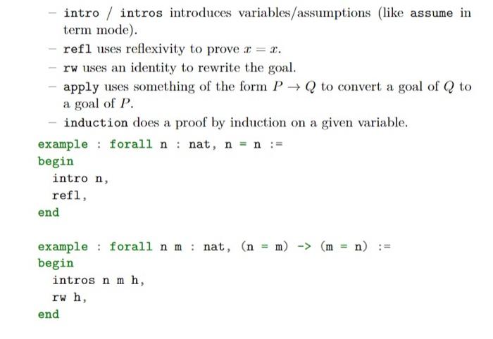 -- 1example : ∀ m n k : nat, m * (n + k) = m * n + m | Chegg.com