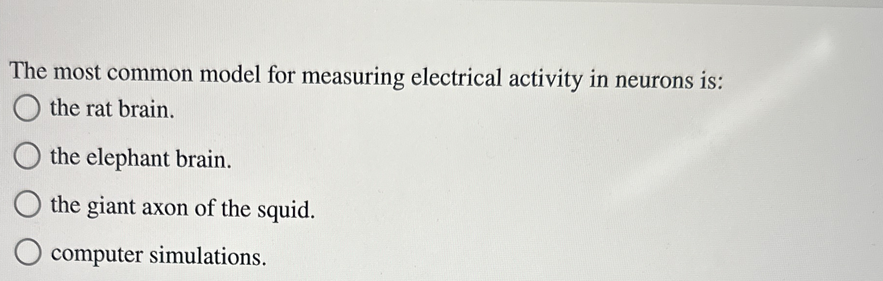 Solved The most common model for measuring electrical | Chegg.com