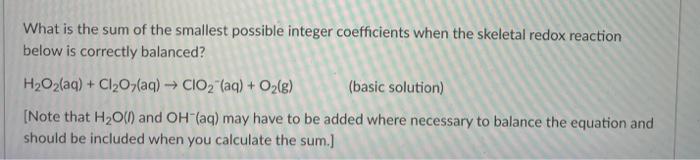 Solved Balance the skeleton half-reaction CH3OH(aq)→HCHO(aq) | Chegg.com