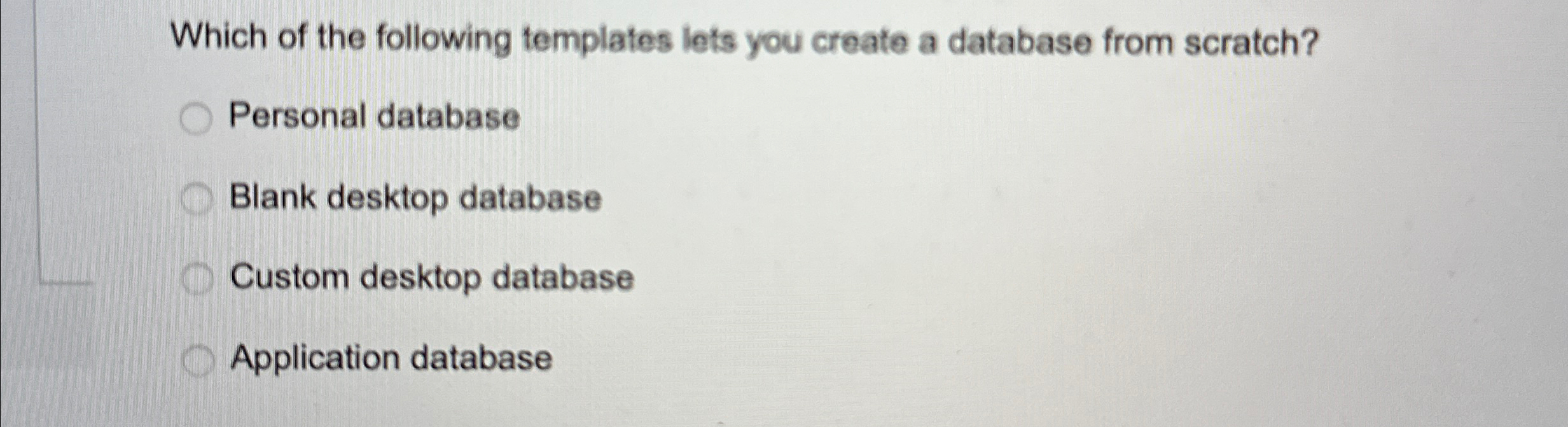 Solved Which of the following templates lets you create a | Chegg.com