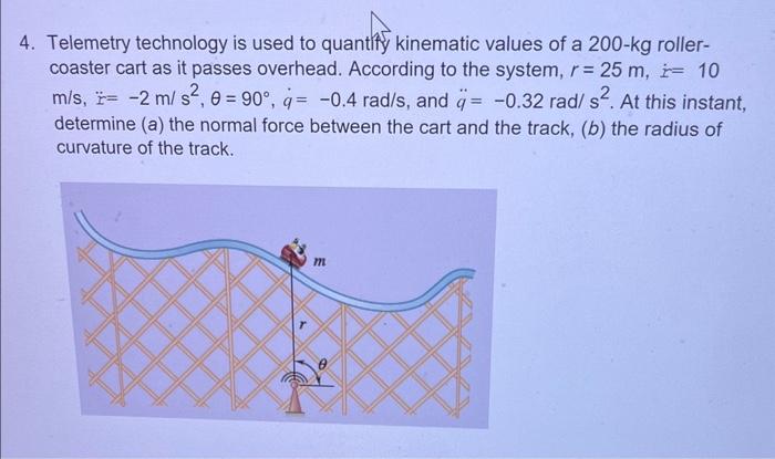 Solved Telemetry technology is used to quant thy kinematic | Chegg.com