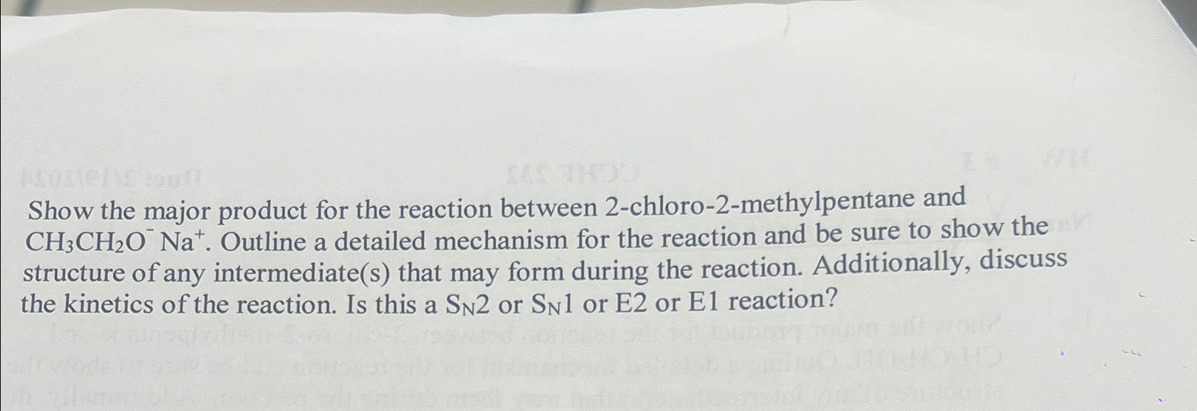 Solved Show the major product for the reaction between | Chegg.com