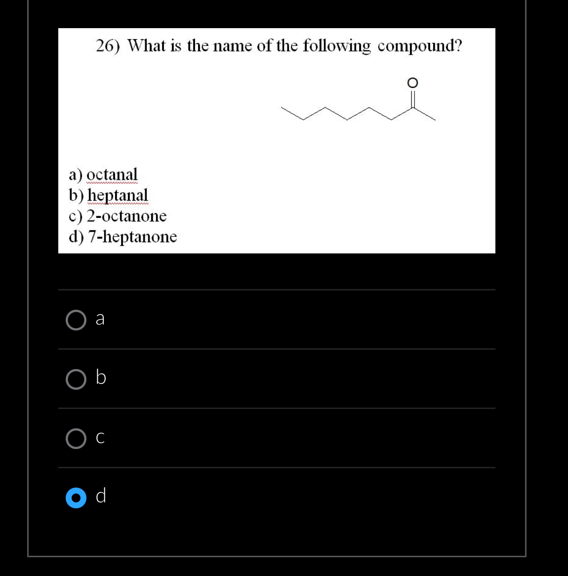 Solved What is the name of the following compound?a) | Chegg.com