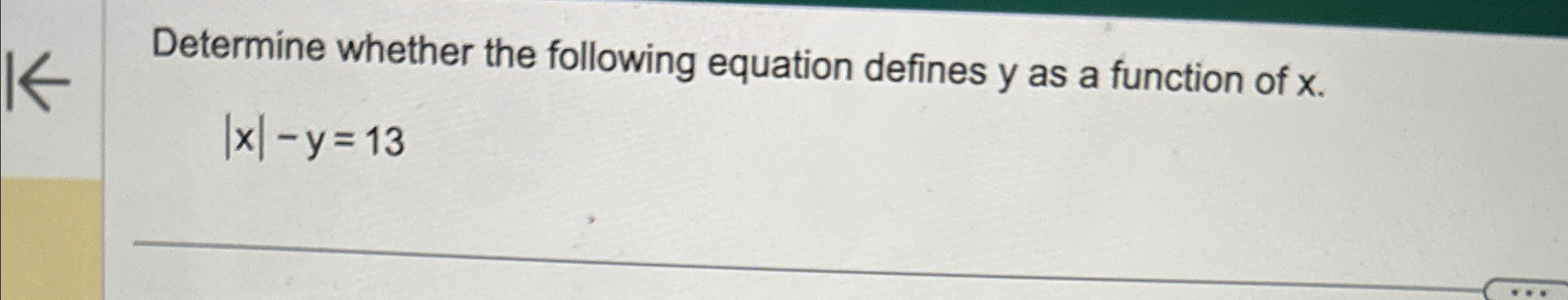 Solved Determine whether the following equation defines y | Chegg.com