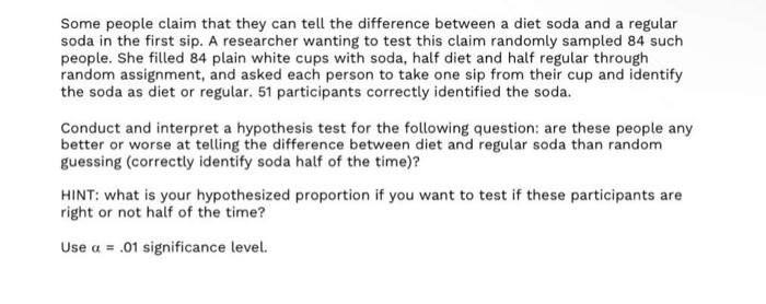 Solved For each problem, show at minimum: 1. The null and | Chegg.com