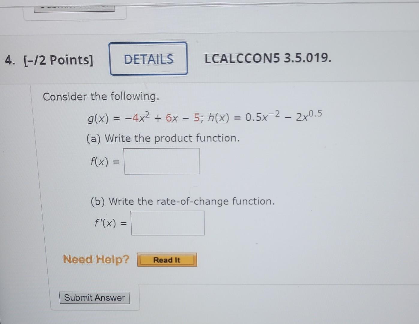 Solved Consider the following. | Chegg.com