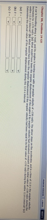 Solved TRACK NEXT Chapter 08, Problem 07 GO The table that | Chegg.com