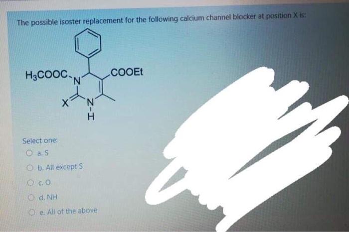 Solved The possible isoster replacement for the following | Chegg.com