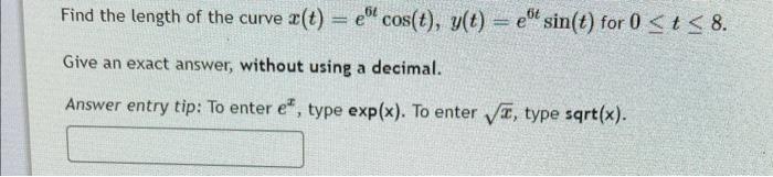 Solved Find the length of the curve | Chegg.com