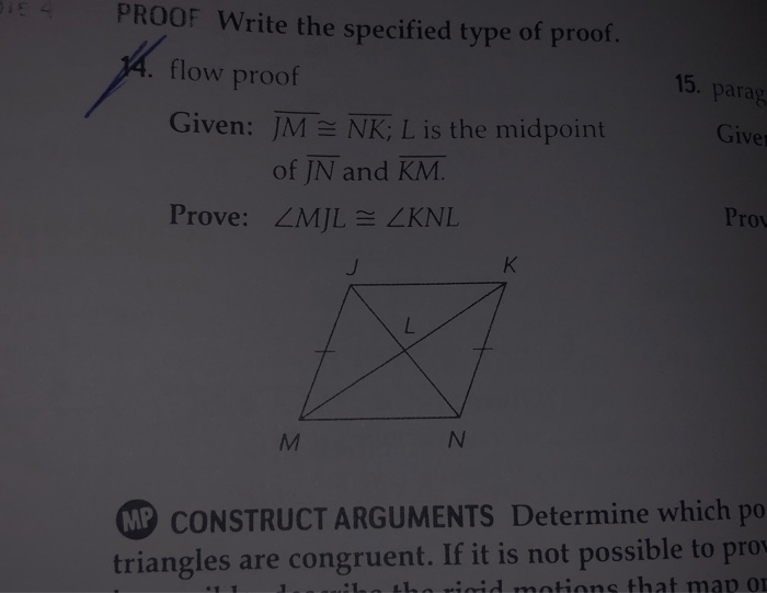 Solved PROOF Write the specified type of proof. 14. flow | Chegg.com