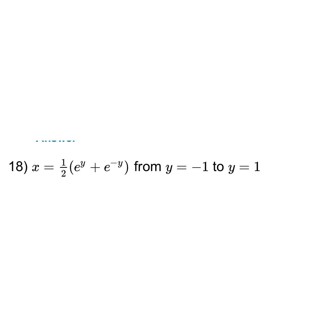Solved find the lengths of the functions of y over the | Chegg.com
