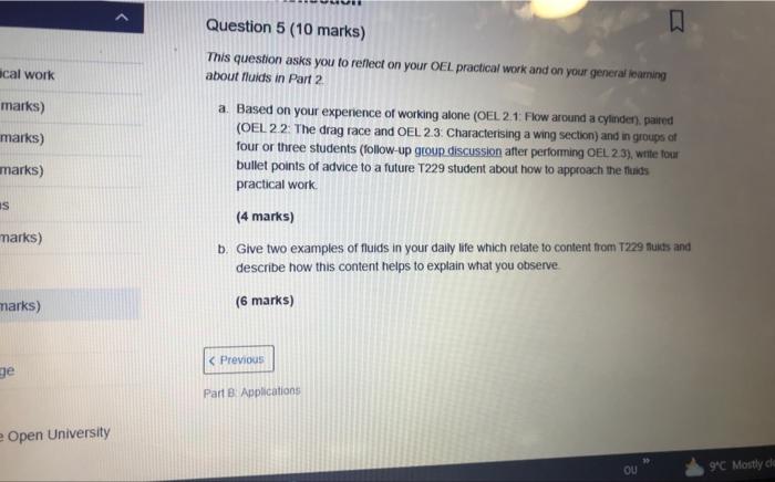 Solved This question asks you to reflect on your OEL | Chegg.com