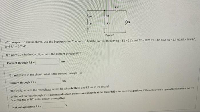 Solved R3 R1 R2 E2 HIH Figure 2 - With respect to circuit | Chegg.com