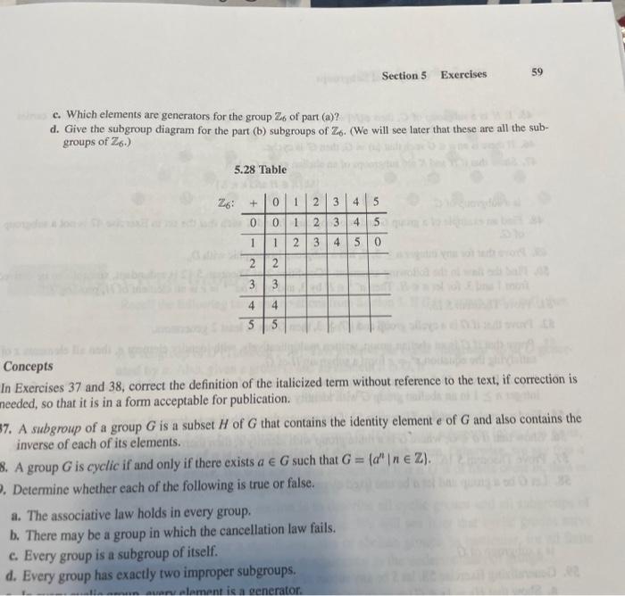 32. The subgroup of the symmetric group S8 generated | Chegg.com