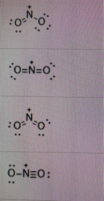 Solved what is the correct structure of +No2, the | Chegg.com