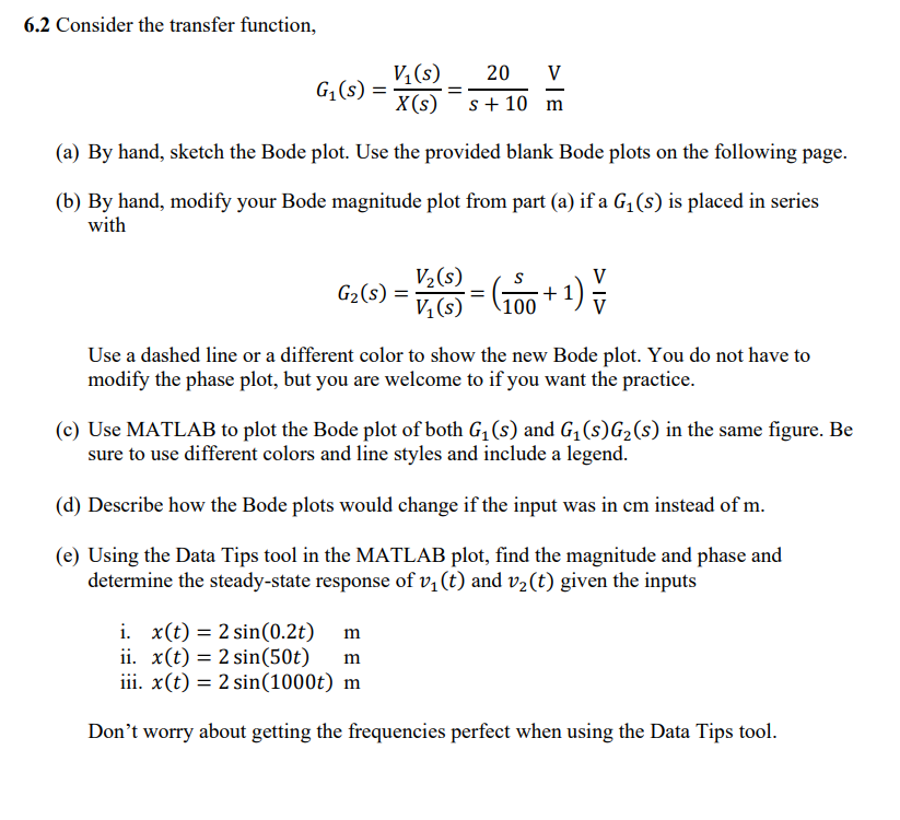 6.2 ﻿Consider the transfer | Chegg.com