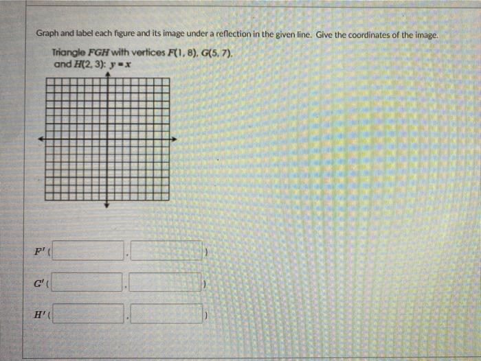 Solved Graph and label each figure and its image under a | Chegg.com