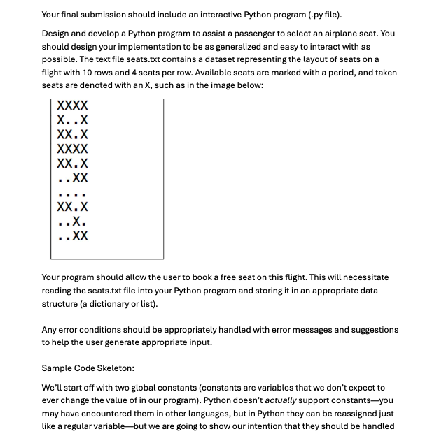 Your final submission should include an interactive | Chegg.com