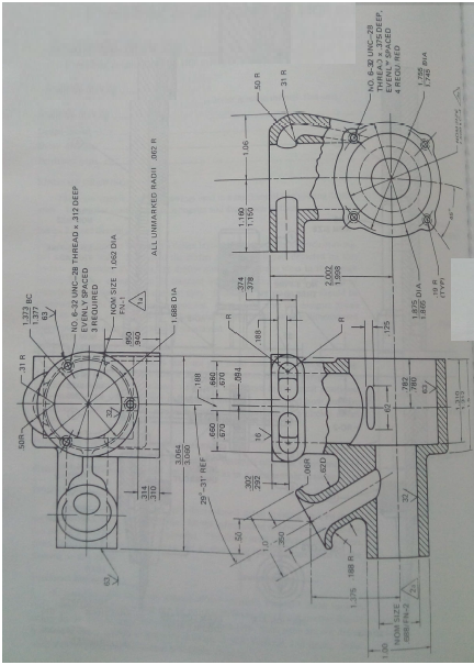 Autocad Mechanical Drawings Piston