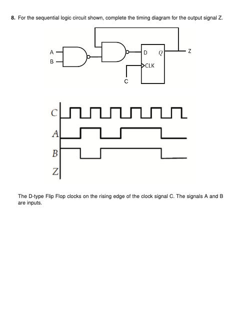 Solved digital systems 8. ﻿For the sequential logic circuit | Chegg.com