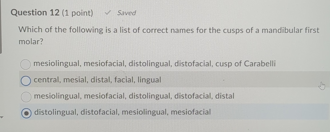 Solved Question 12 (1 ﻿point)Which of the following is a | Chegg.com
