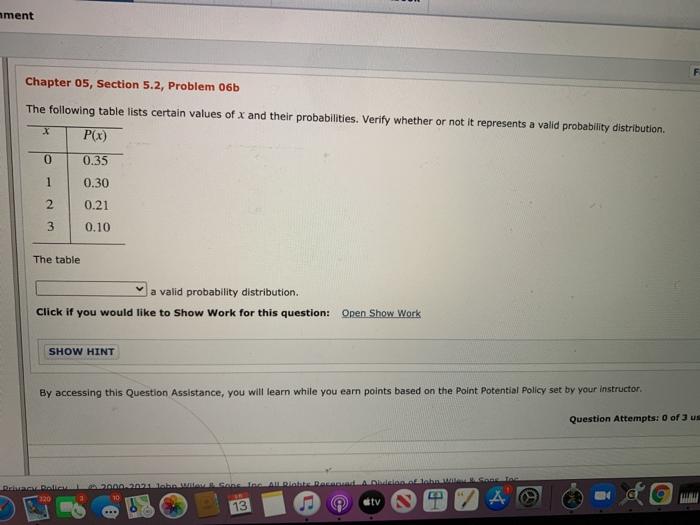 Solved ament F Chapter 05, Section 5.2, Problem 06b The | Chegg.com