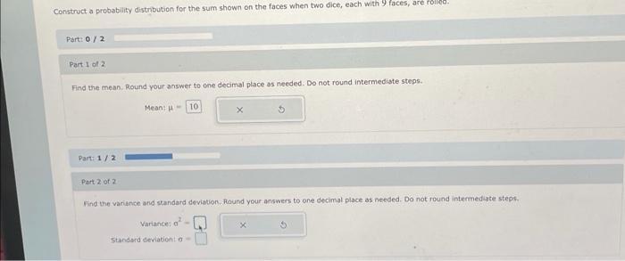 Solved Construct a probability distribution for the sum | Chegg.com