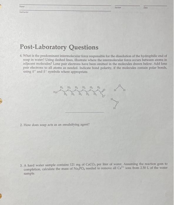 Solved Post-Laboratory Questions 4. What is the predominant | Chegg.com