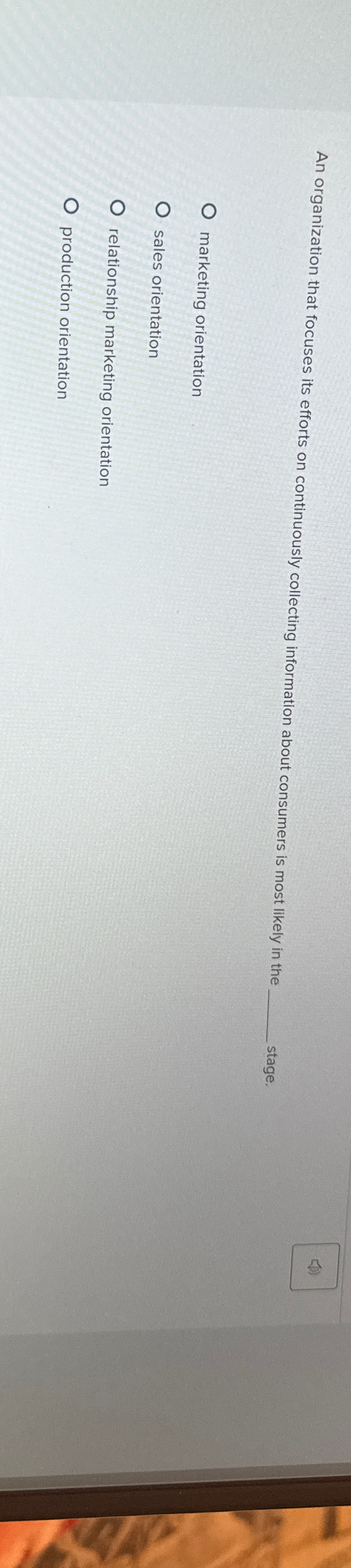 Solved An organization that focuses its efforts on | Chegg.com