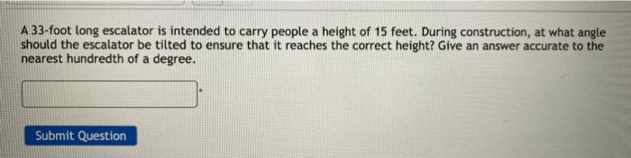 Solved A 33-foot long escalator is intended to carry people | Chegg.com