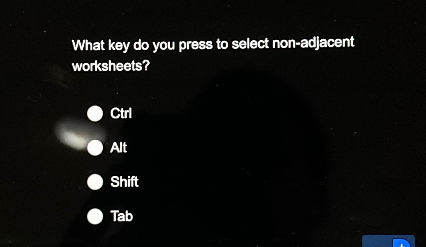 Solved What key do you press to select non-adjacent | Chegg.com