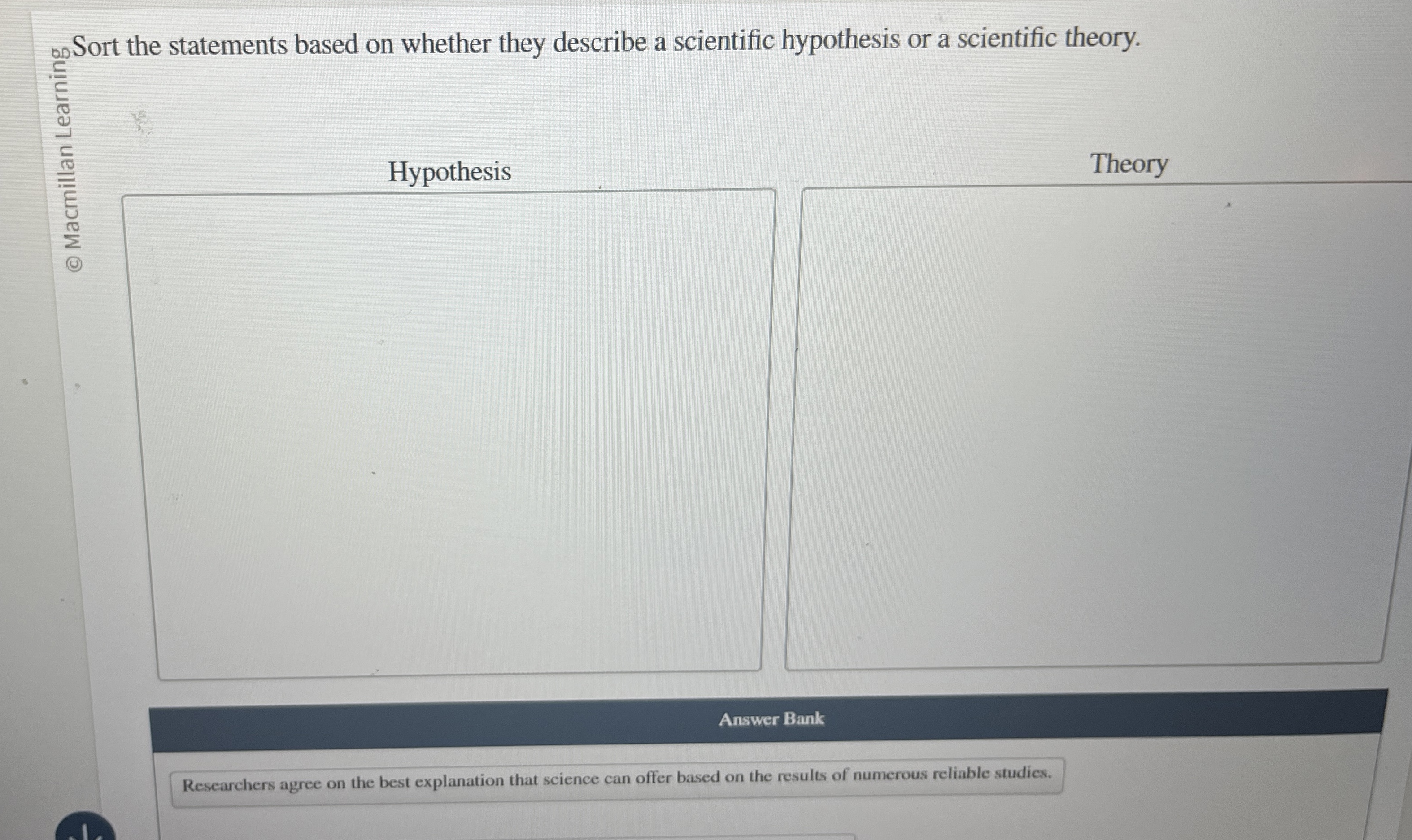 Solved ?00 ﻿Sort the statements based on whether they | Chegg.com