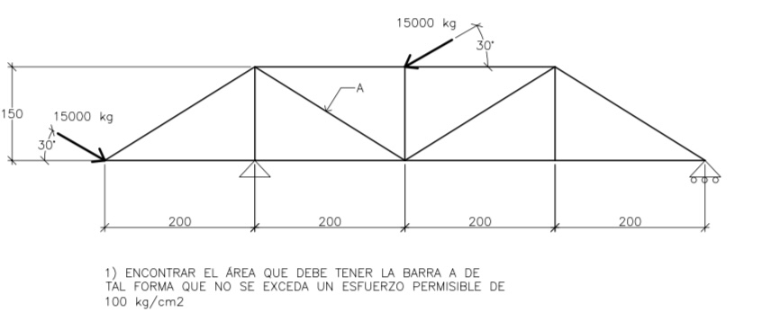 Solved ENCONTRAR EL AREA QUE DEBE TENER LA BARRA A DETAL | Chegg.com