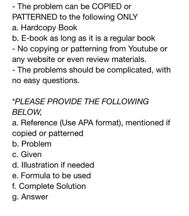 Solved Please create 3 HARD problems/examples of the topic | Chegg.com