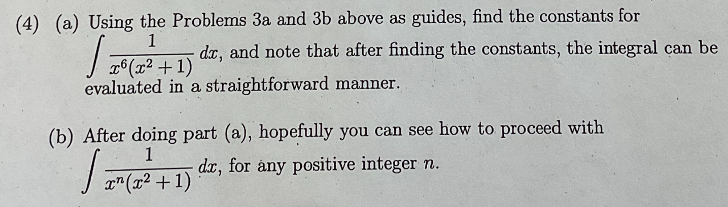 (4) (a) ﻿Using the Problems 3a and 3b above as | Chegg.com