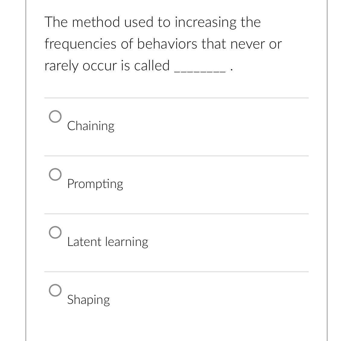 Solved The method used to increasing the frequencies of | Chegg.com
