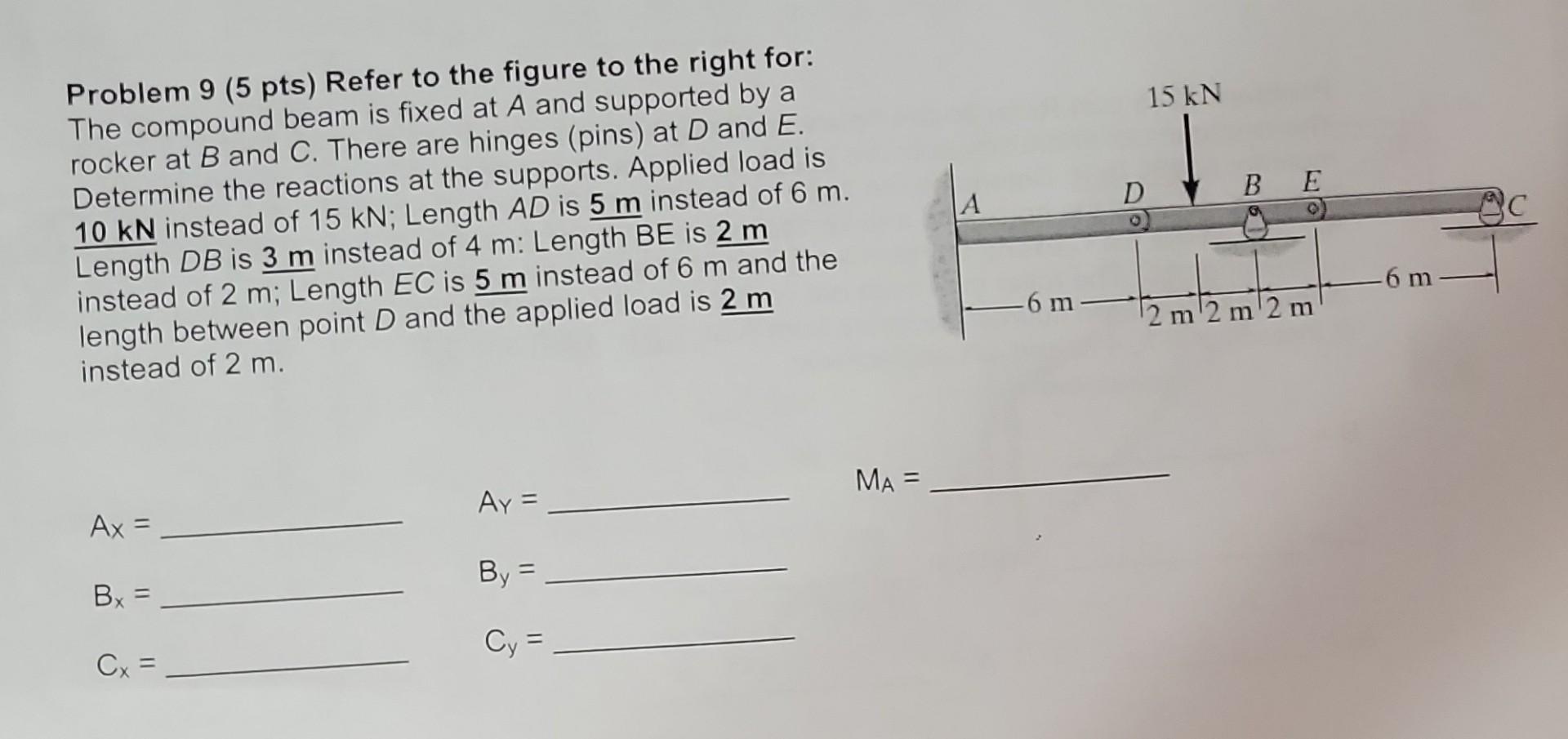 Solved Problem 9 (5 pts) Refer to the figure to the right | Chegg.com Solved Problem 9 (5 pts) Refer to the figure to the right | Chegg.com