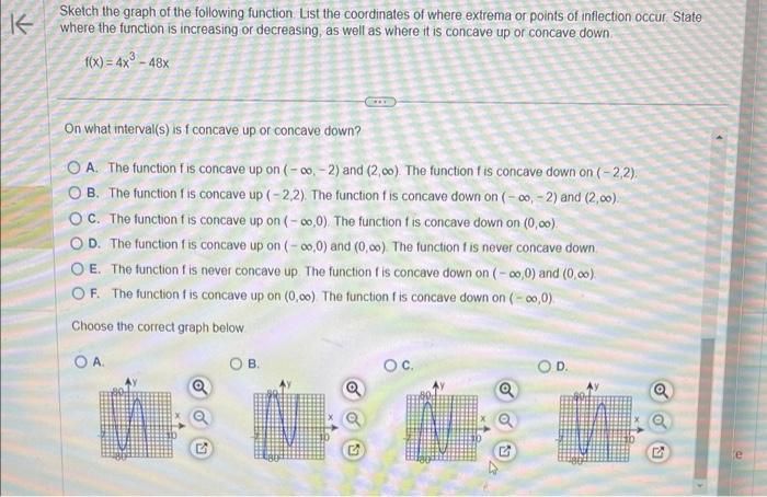 Solved Sketch the graph of the following function. List the | Chegg.com