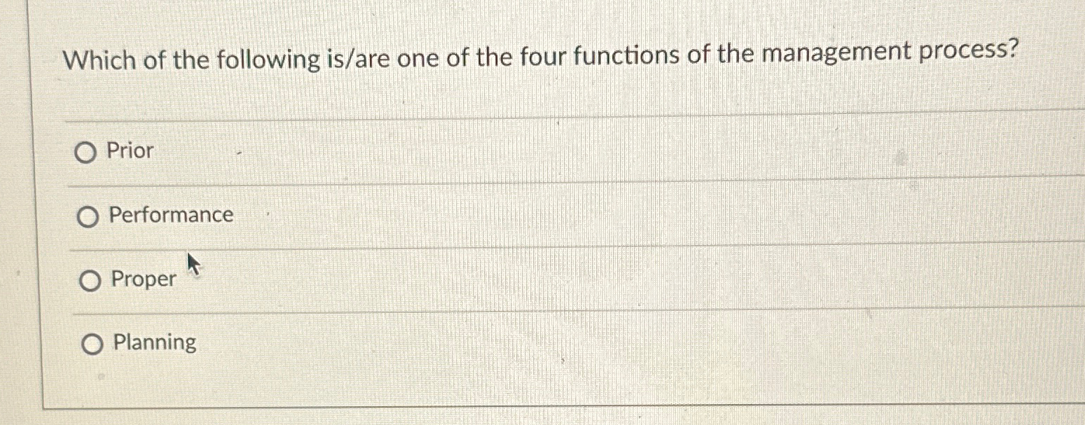 Solved Which of the following is/are one of the four | Chegg.com