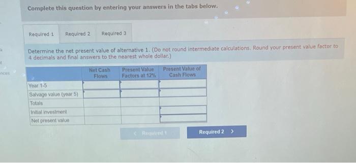 Solved Problem 24.6A (Algo) Net present value of alternate | Chegg.com