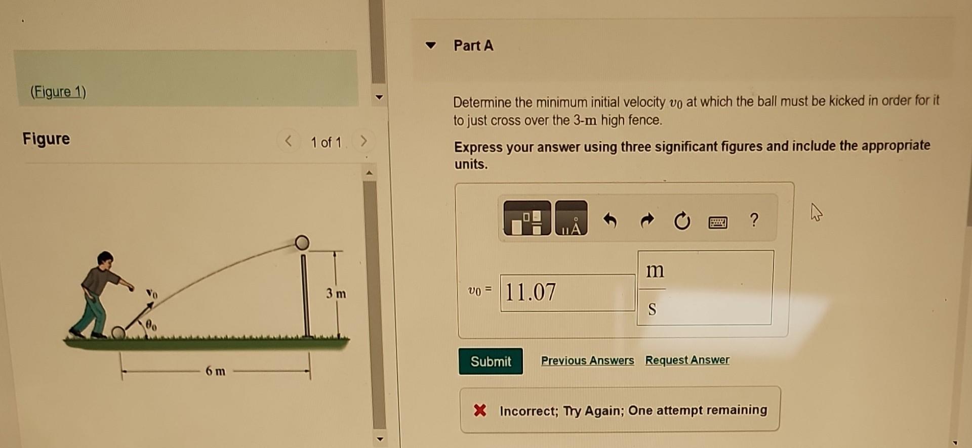 Solved Figure 1 Determine The Minimum Initial Velocity V0