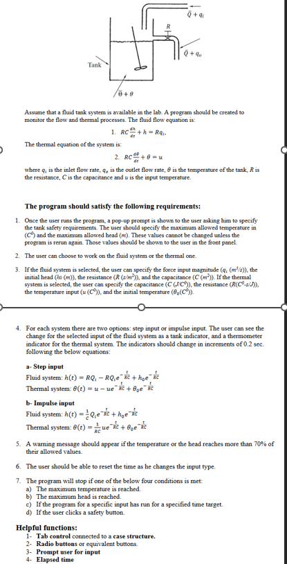 Solved 'Please use labView to show the code'Assume that a | Chegg.com