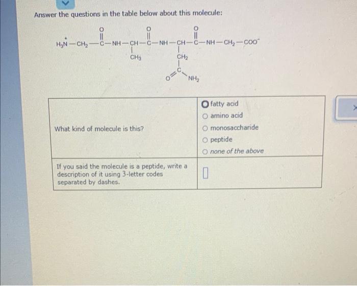 Solved Answer the questions in the table below about this | Chegg.com