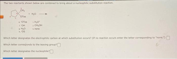 Solved Review Topics References The two reactants shown | Chegg.com